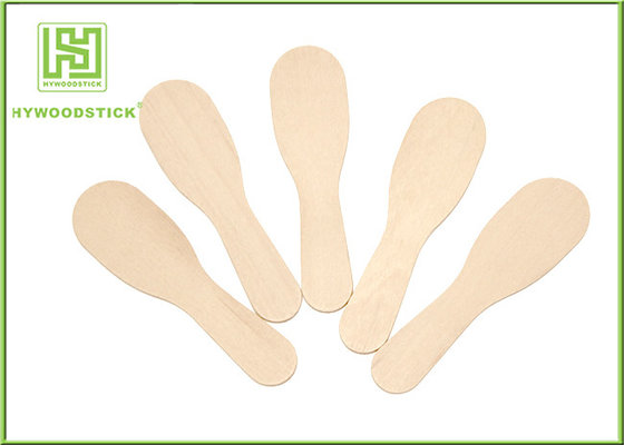 China Customized Shape and Size 93mm Flat Edge Ice Cream Spoon Sticks supplier
