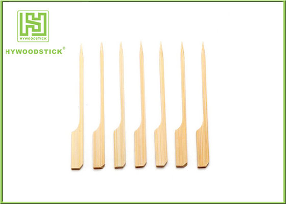 Food Grade Bamboo BBQ Sticks Barbecue Tool Flat Bamboo Paddle Skewers 100pcs / Bag