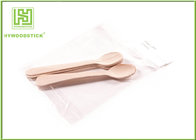 Healthy Birch Wooden Disposable Cutlery , Personalized Wooden Spoon Set For Home