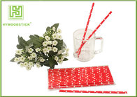Cute Design Red And White Party Paper Straws For Hot Drinking Diameter 6mm