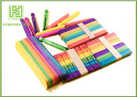 Wooden Stained Colored Flat Craft Sticks With Various Size And Color