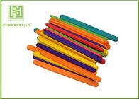 Birch Wooden Craft Sticks For House Making 6 Inch Bright Colors