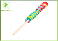 Large Coloured Lollipop Sticks Cute , Smoothly Decorative Candy Apple Sticks