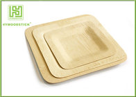 Large Square Disposable Wooden Plates And Utensils Environmental Protection