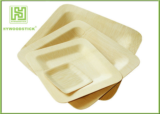 Customised Size Disposable Bamboo Plates Eco Friendly Dinnerware For Wedding