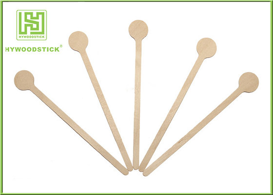 140 / 178 / 190mm Birch Wooden Coffee Stirrer Sticks Drink Skewers For Tea