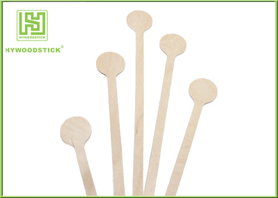 140 / 178 / 190mm Birch Wooden Coffee Stirrer Sticks Drink Skewers For Tea