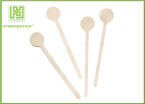 Food Grade Wooden Tea Stirrers OEM FSC Disposable Natural Wood Coffee Muddler