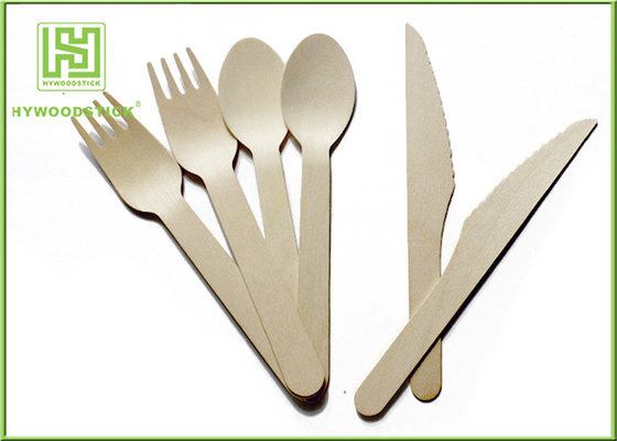 100% Natural Wooden Retail Eco Friendly Cutlery 100 Forks 100 Knives 100 Spoons