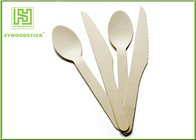 Biodegradable Bulk Wooden Disposable Cutlery 6.3'' Eco Friendly Flatware