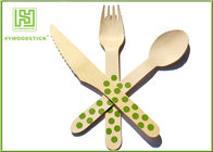 Packing Airline Disposable Wooden Eco Friendly Cutlery Set For Birthday Cake