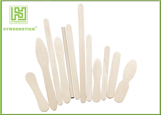 Disposable Lolly Pop Ice Cream Wooden Sticks , 114mm Natural Wooden Sticks