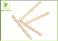 Disposable Lolly Pop Ice Cream Wooden Sticks , 114mm Natural Wooden Sticks