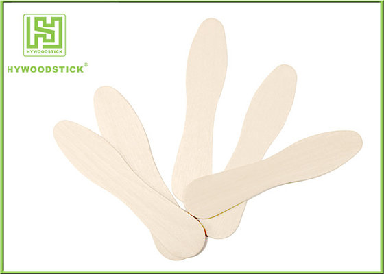 Biodegradable Flat Edge Personalized Wooden Ice Cream Spoons Eco - Friendly