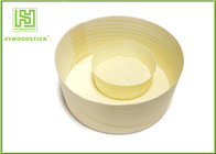 Eco-friendly Disposable Wooden Round Cup for Food with Different Size
