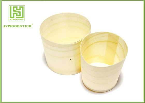 Disposable Pine Wooden Round Cup Mini Dessert Cup