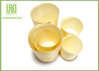 Disposable Pine Wooden Round Cup Mini Dessert Cup