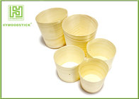 Wholesale Poplar Pine Wood Round Cup Wooden Cup for Food Dessert