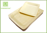 10'' Thanksgiving Holiday Disposable Wooden Plates Natural Barbecue / Sandwich Tray For Picnic